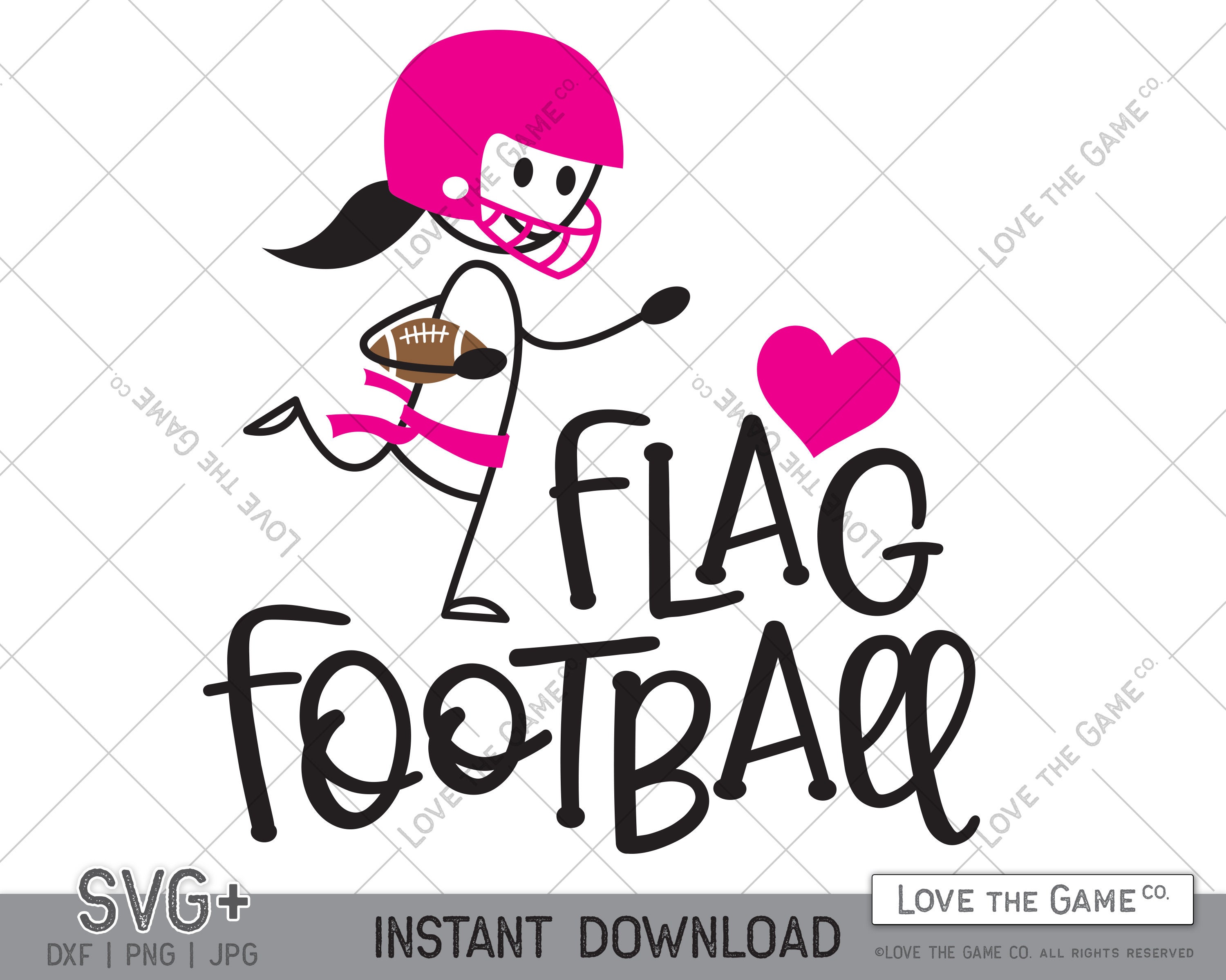 Girl Flag Football Clip Art Girls Flag Football Cliparts, Stock Vector
