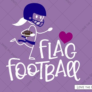 Cute Flag Football Girl Stick Figure SVG - Etsy