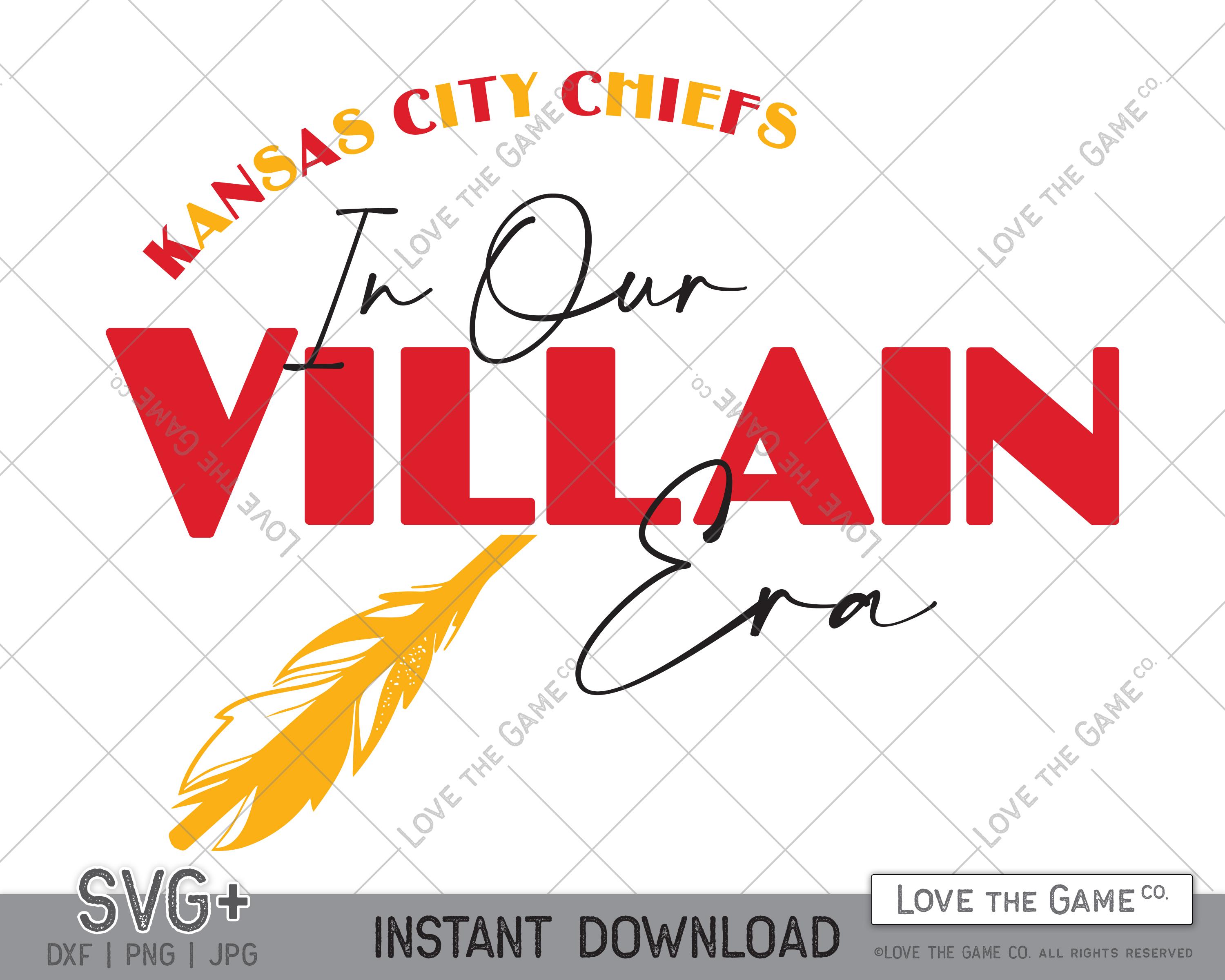 Kansas City Football Chiefs Villain Era SVG Cut Files - Etsy