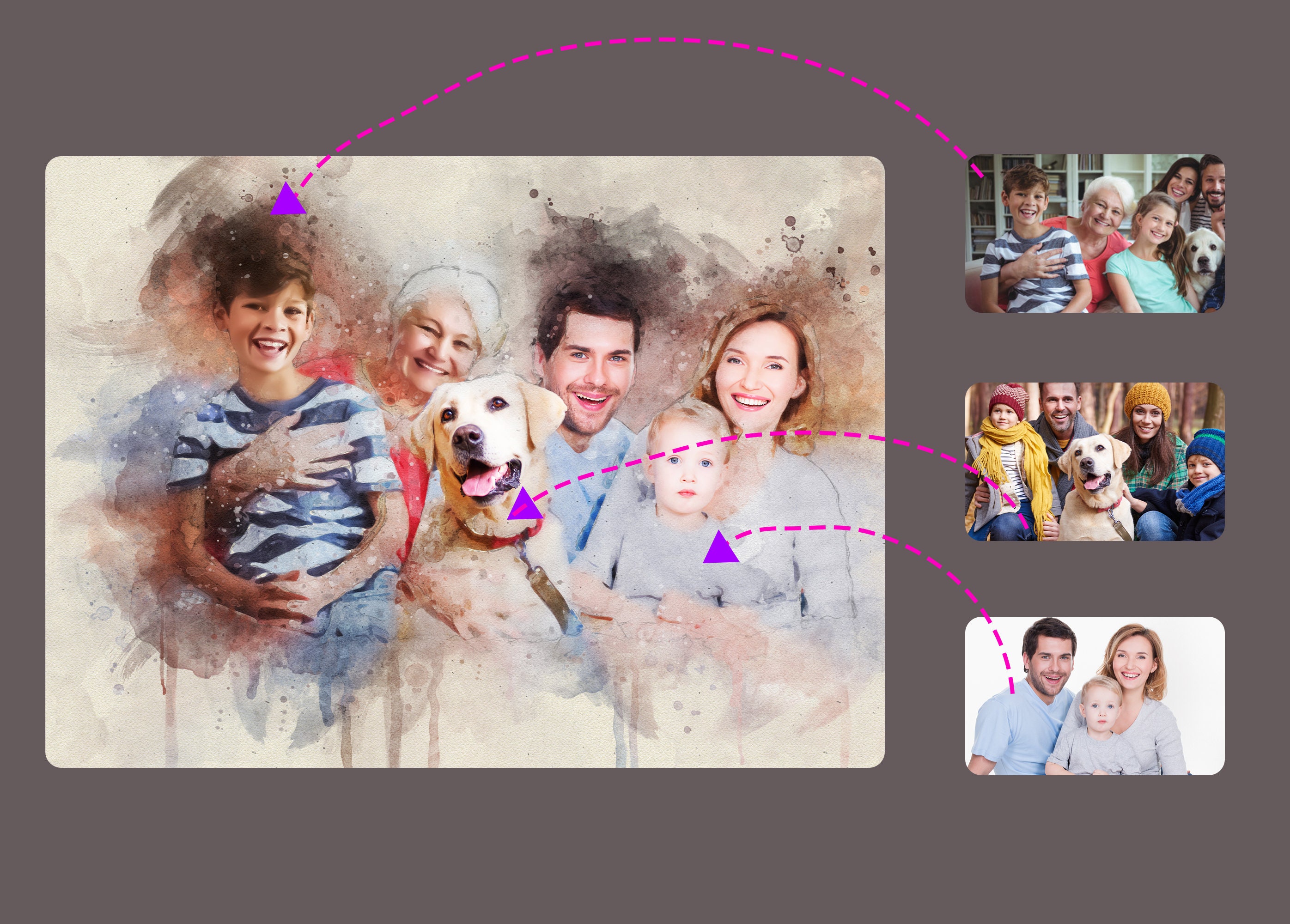 Photo Edit Merge, Add Deceased to Photo, Merge Multiple Photos, Family ...