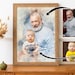 Painted Family Portrait, Loss of Father Gift for Daughter, Memorial ...
