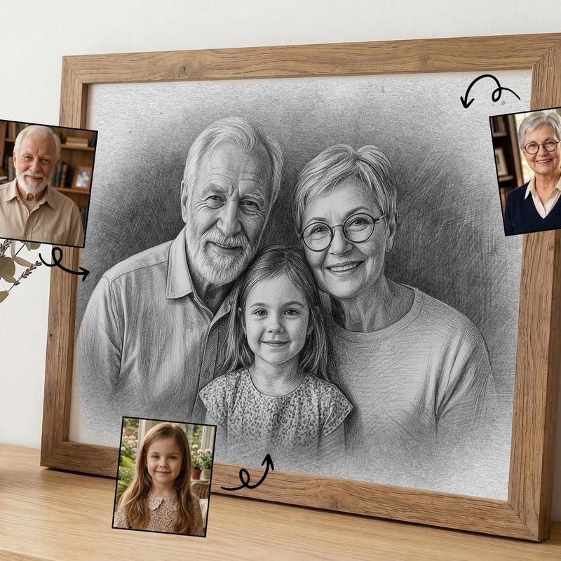 Pencil Drawing of Photos - Etsy
