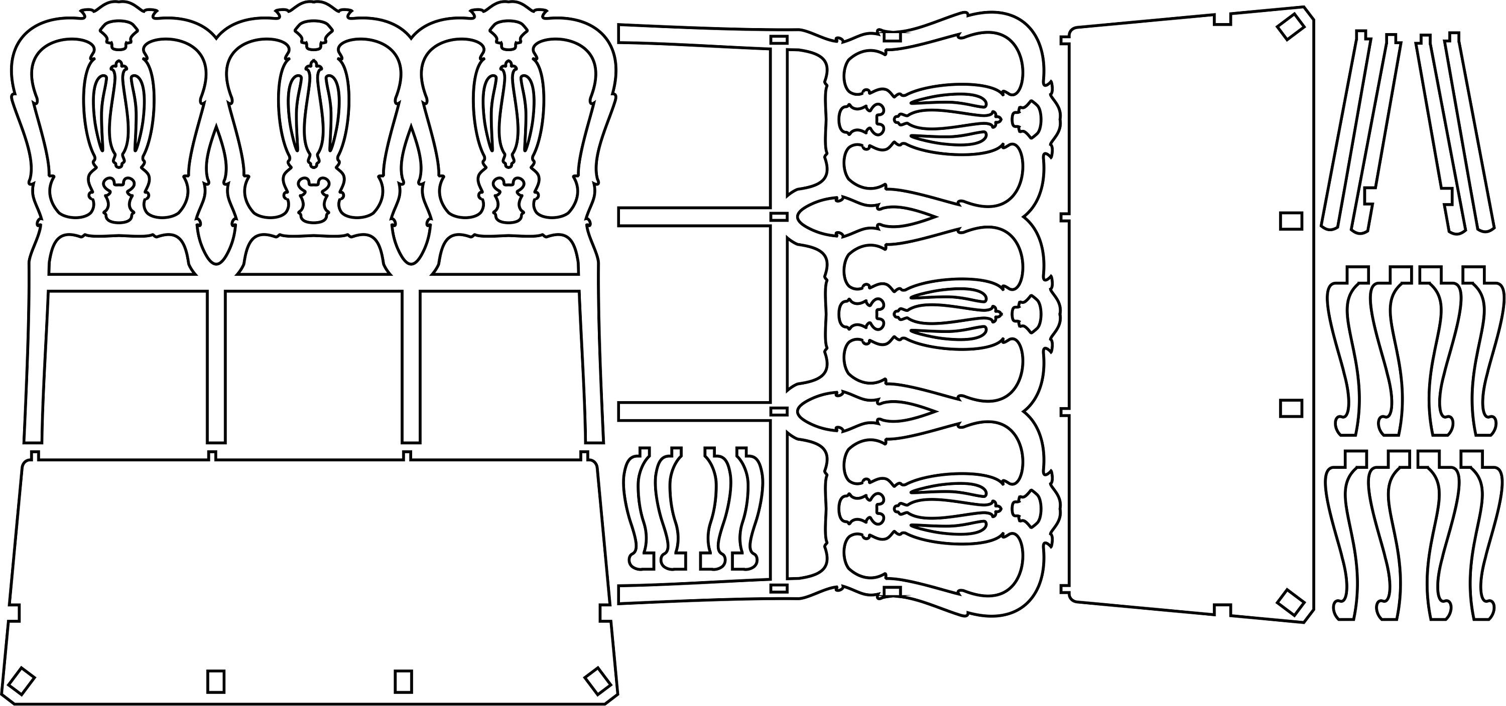 Dollhouse Furniture Svg Doll Furniture Svg Dollhouse - Etsy