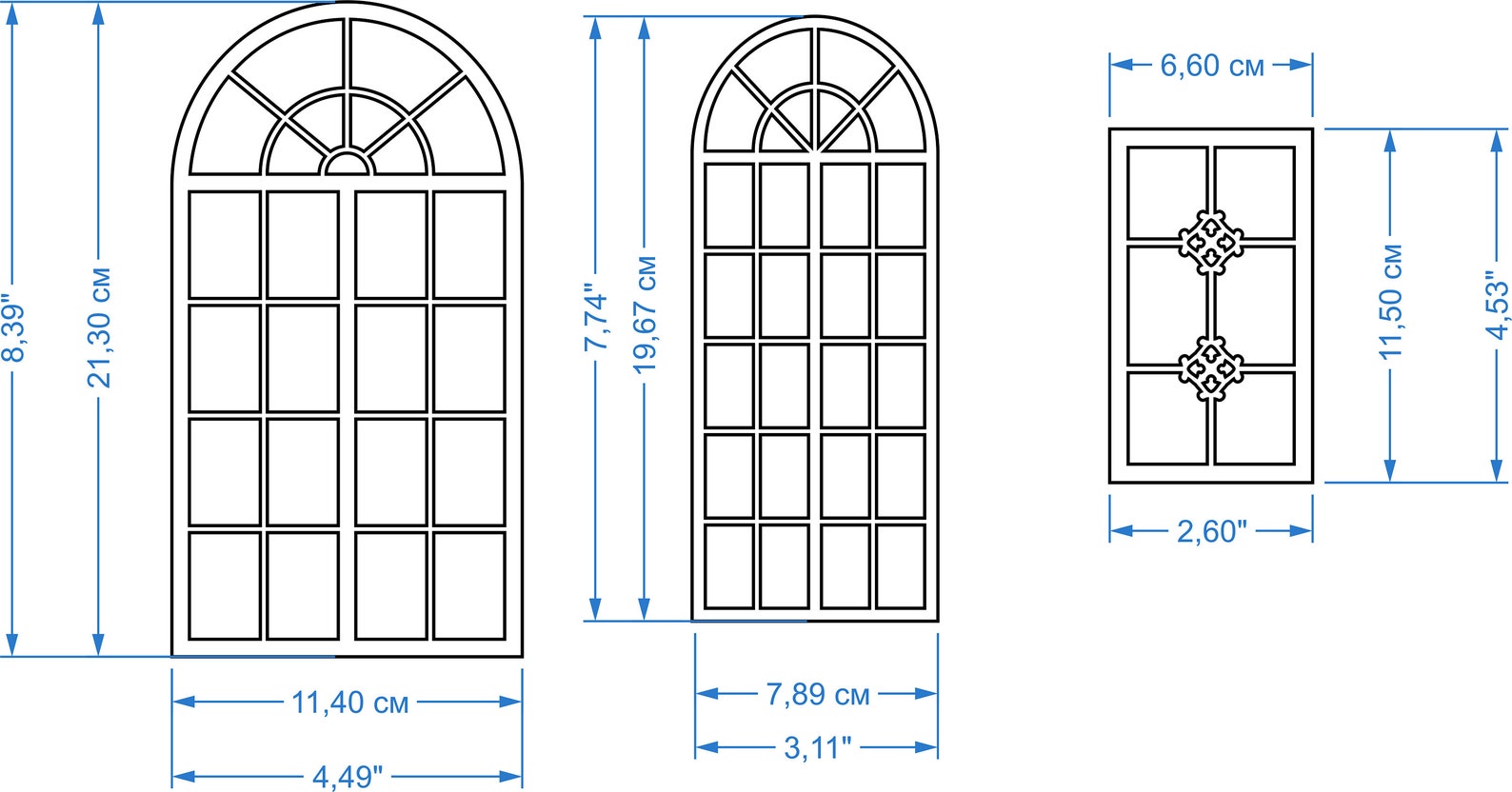 1:12 Scale SVG Doll House Window, Digital Download File Miniature, Diy ...