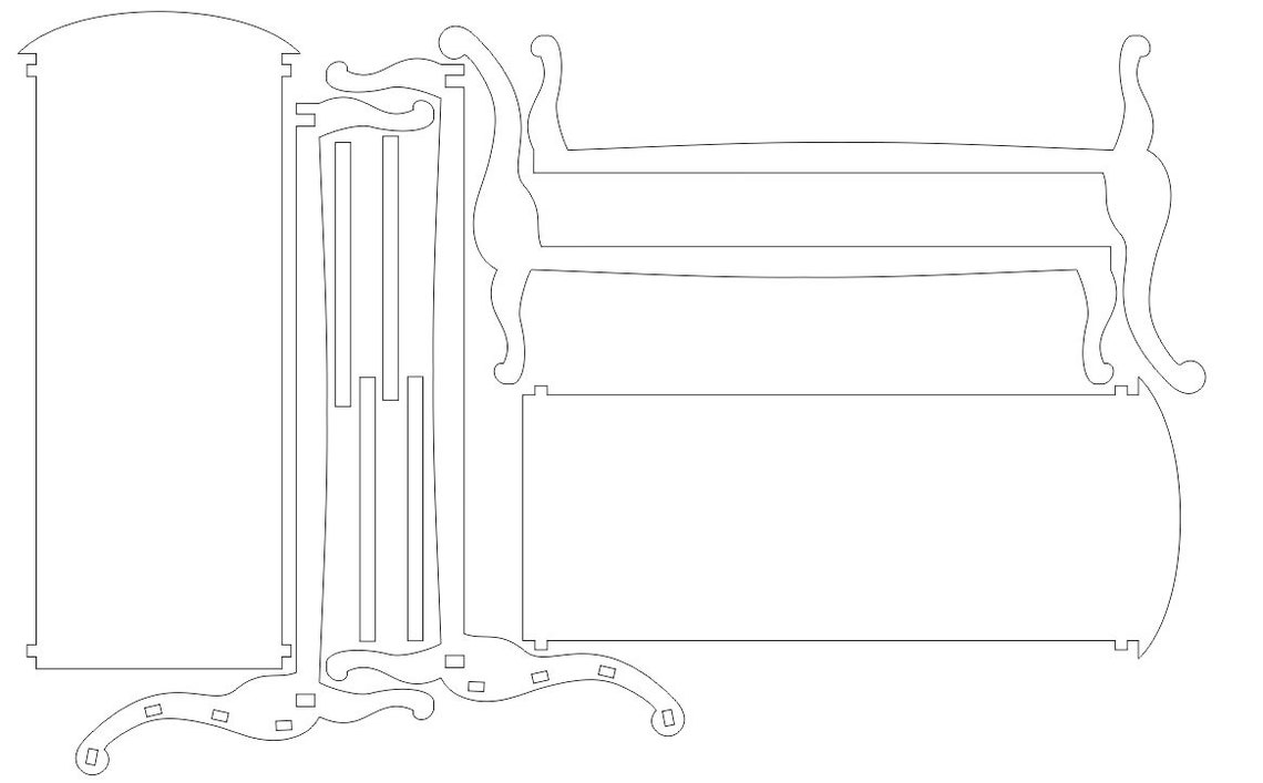 SVG Dollhouse Digital Doll Furniture Diy Doll House Barbie | Etsy