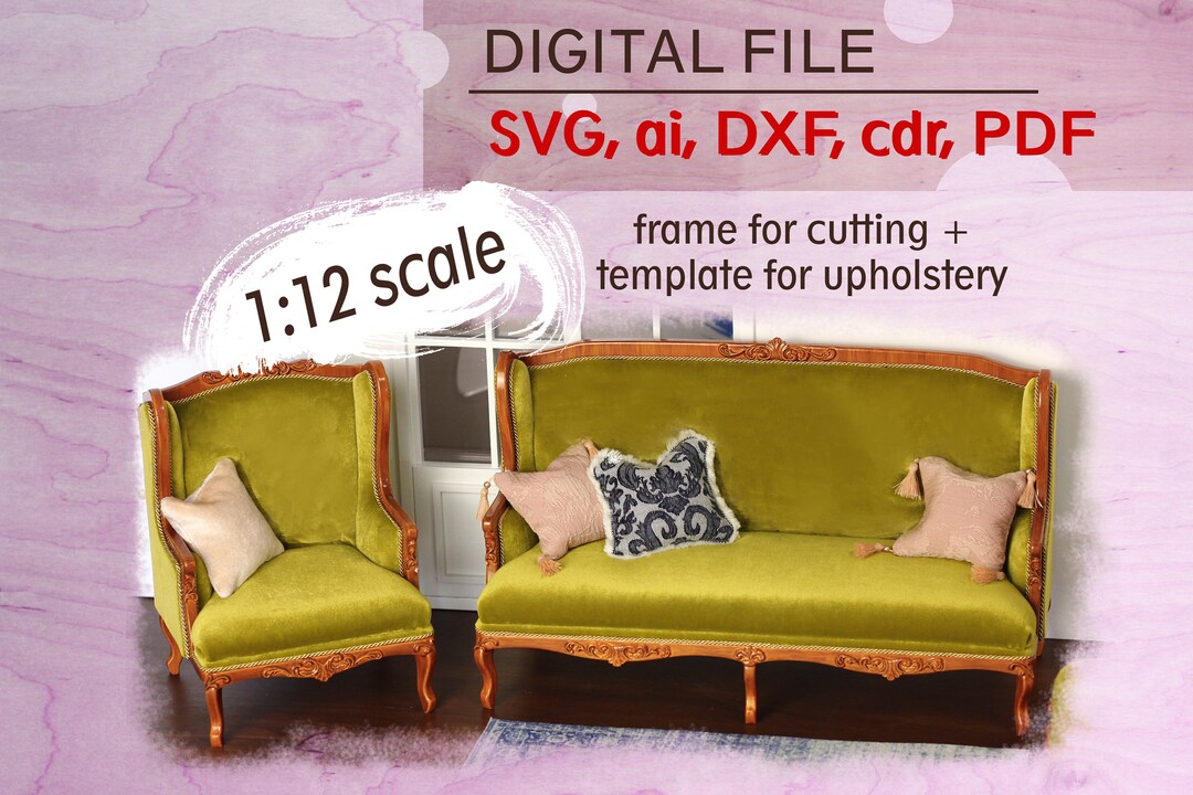 Dollhouse Furniture Svg, 1:12 Scale Svg, Miniature Svg, Svg Miniature ...