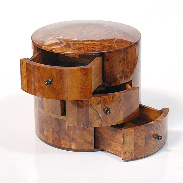 Round Wooden Box - Etsy