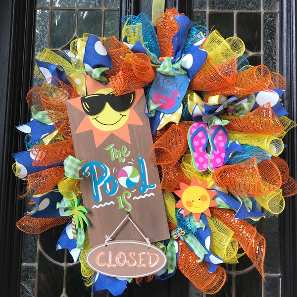 Pool Wreath - Etsy