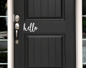 Hello Goodbye Door Decal - Etsy