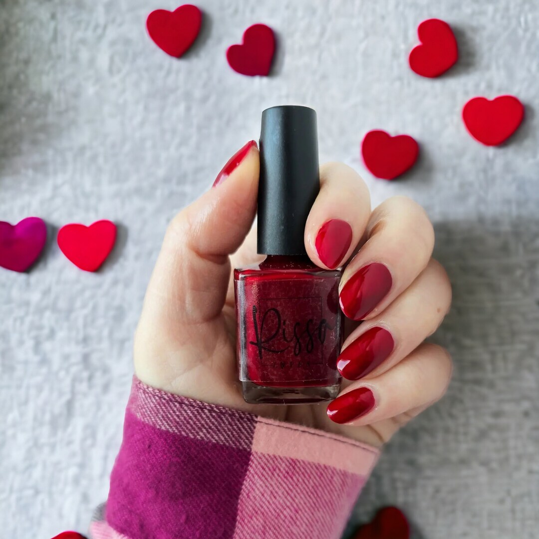 Roses Rissa Loves Nail Polish Deep Red Cool Tone Small Batch 10-free ...