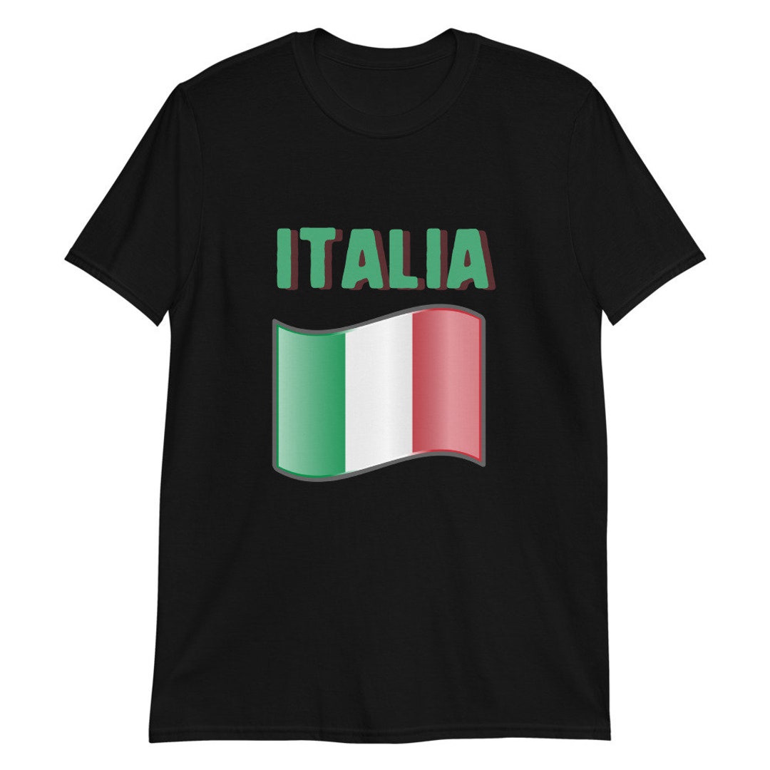 Italia Flag T-shirt Italy National Team European Football - Etsy