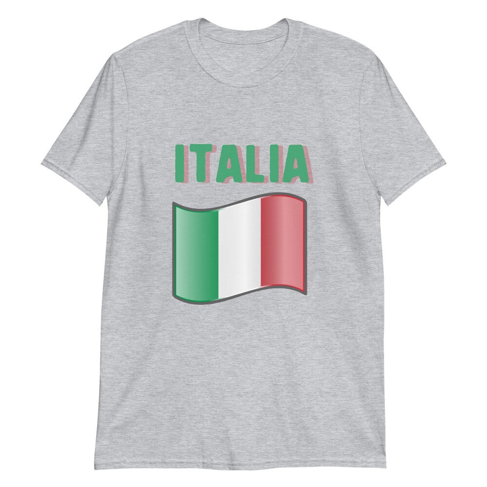 Italia Flag T-shirt Italy National Team European Football - Etsy