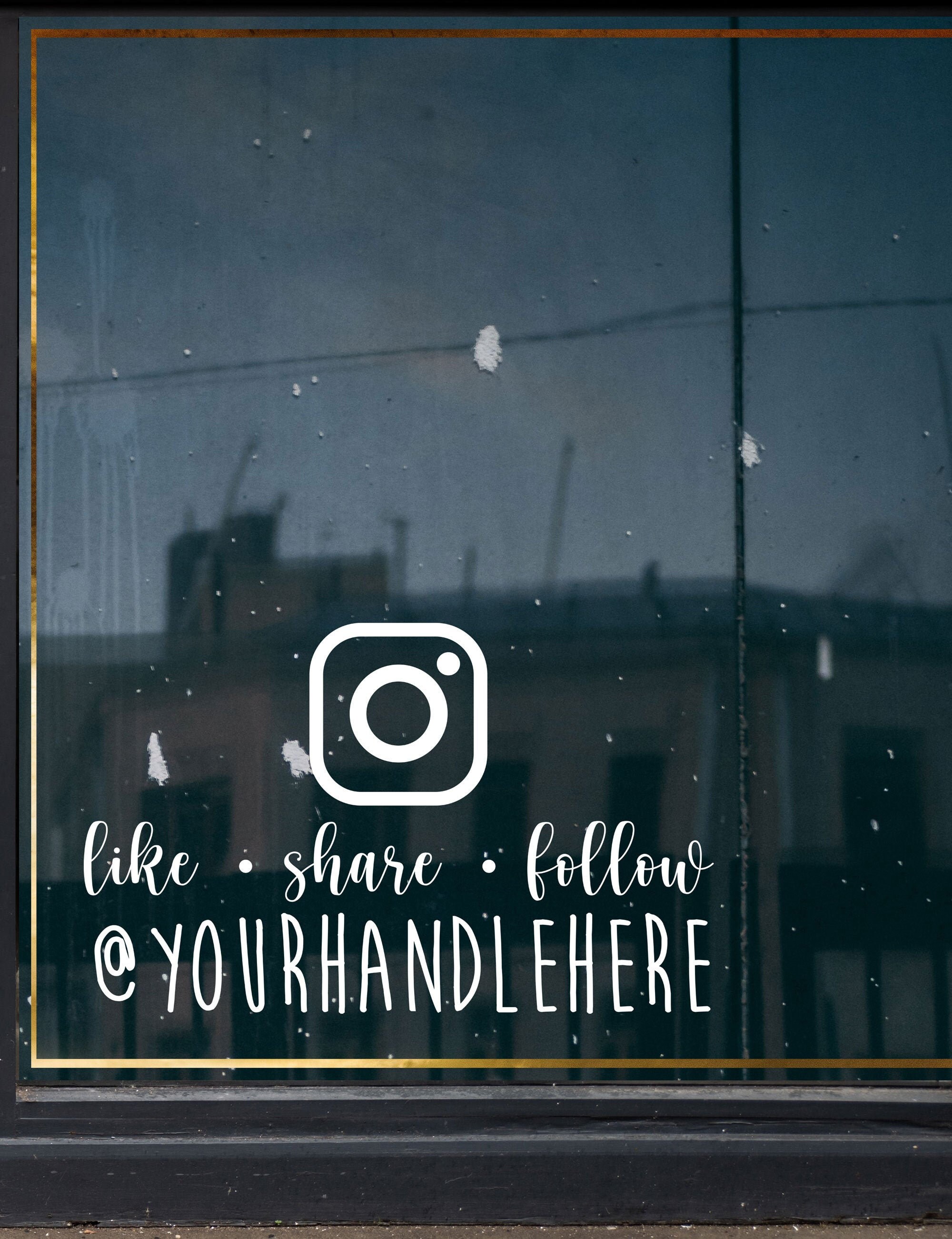 SHOP Window Sticker Social Media Digital Download | Etsy