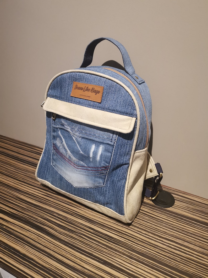 Denim Backpack, Beach Bag, Recycled Jeans, Kids Jeans Backpack , Girls ...