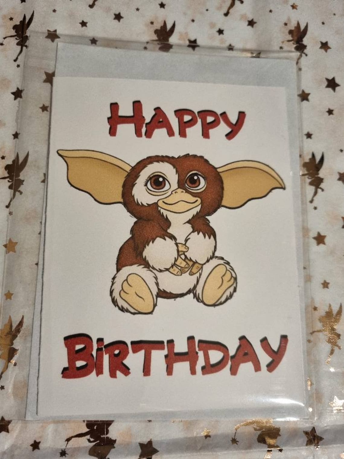 Personalised Gremlins Happy Birthday Card Gizmo Stripe | Etsy UK