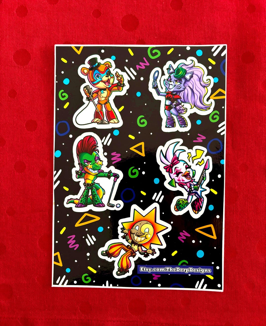FNAF Security Breach Sticker Sheet - Etsy