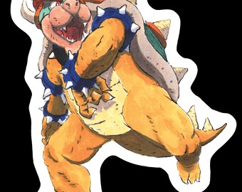 Super Mario Bowser Sticker - Etsy