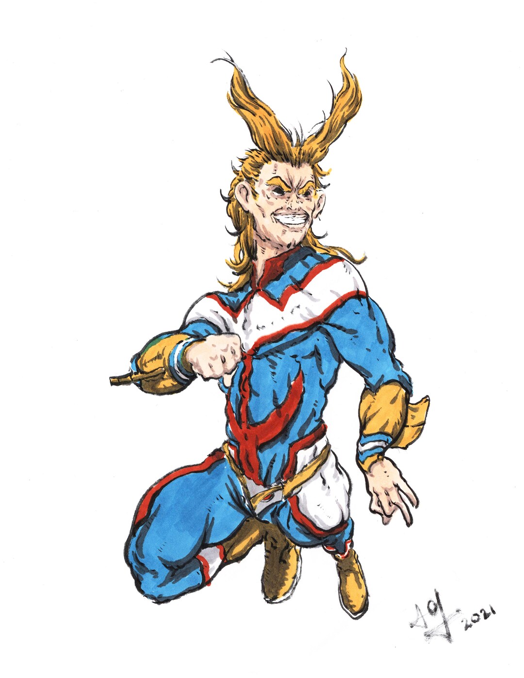 All Might original - Etsy