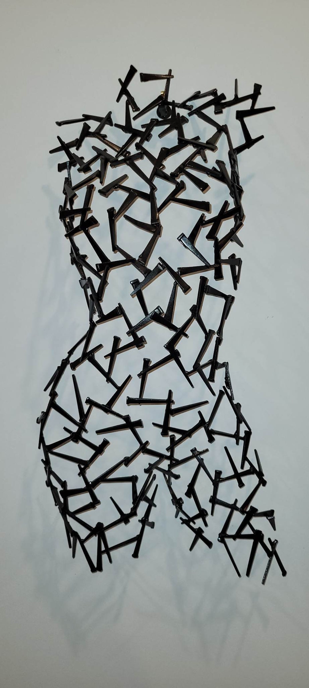 Metal Body Art Bust Compliments Any Room in Home, Business Indoor or Outdoor Mid Century ...