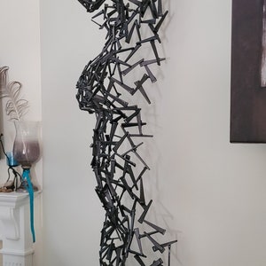 Made to Order. Remarkable Exotic Live Model Metal Body Art for Gallery Home Office Business ...