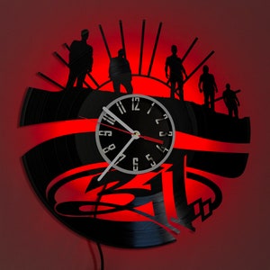 311 Band Wall Clock With Led Light Made Out of Vintage Vinyl Record ...