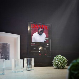 Kendrick Lamar DAMN, Custom Clear Acrylic Poster Modern Wall Art ...