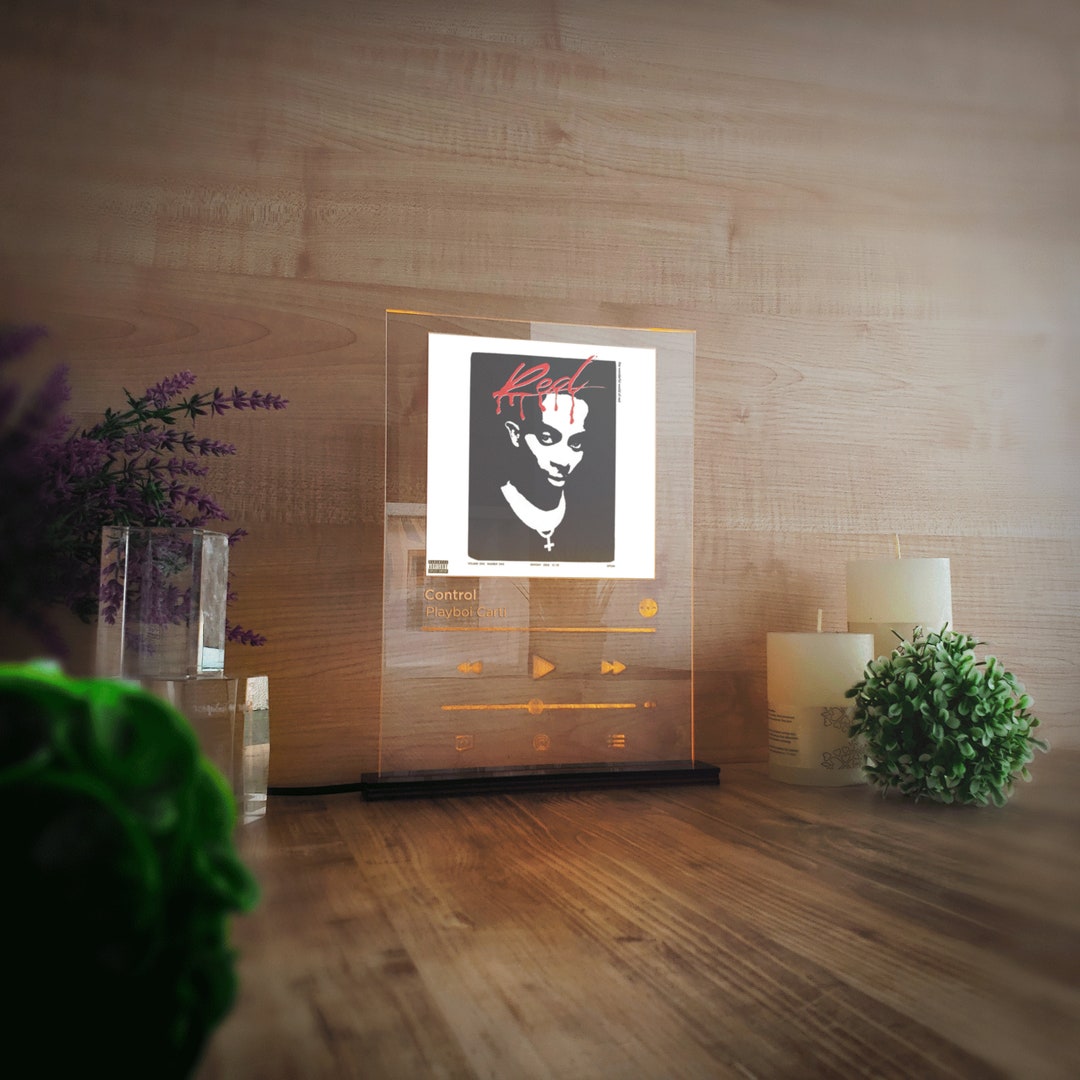 Custom Album Led Light Acrylic Poster Spotify Apple Music Night Lamp ...