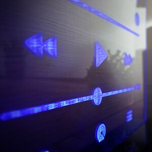 Custom Print Your Album Cover Led Light Acrylic Poster Spotify - Etsy