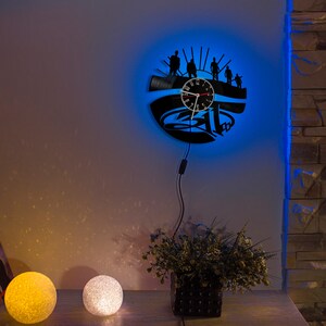 311 Band Wall Clock With Led Light Made Out of Vintage Vinyl Record ...