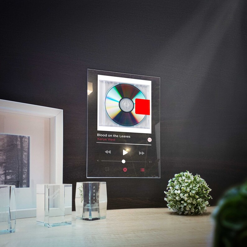 Kanye West - Yeezus, Custom Clear Acrylic Poster | Modern Wall Art ...