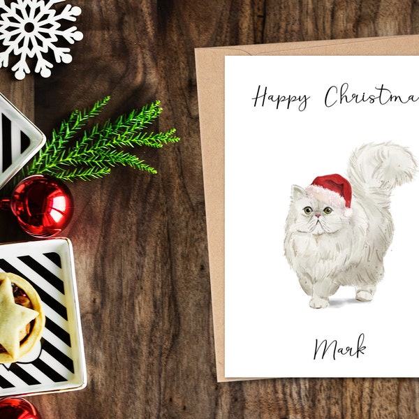 Cat Christmas Cards - Etsy