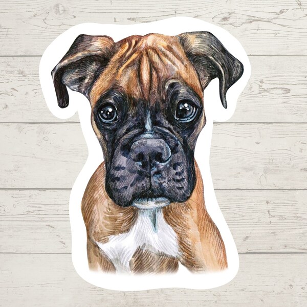 Boxer Dog Decal - Etsy