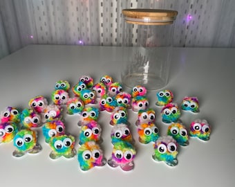 1" Warm Fuzzies / Warm Fuzzy Pom Pom Critters (set of 30) - Etsy