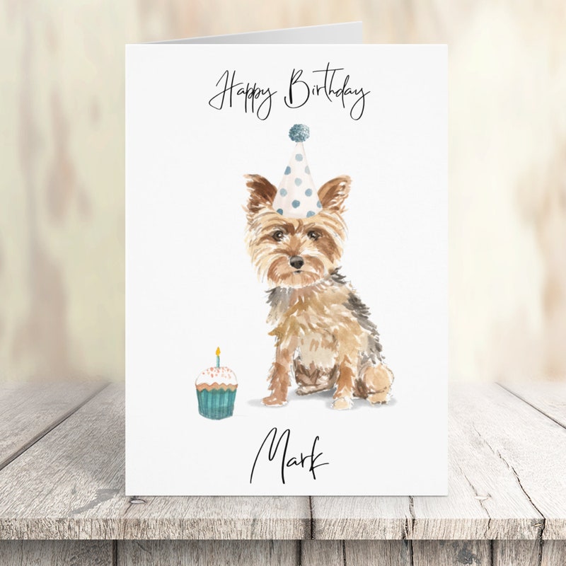 Terrier Dog Birthday Card - Etsy