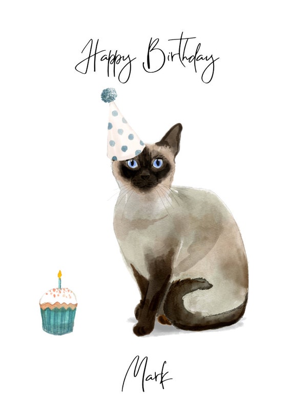 Happy Birthday Siamese Cat Images