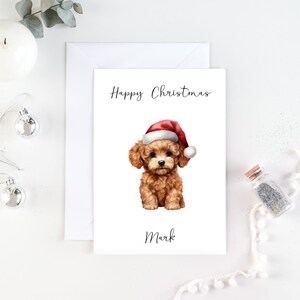 Personalised Cavapoo - Dog Christmas Card -dog Lovers Card Card, Funny ...