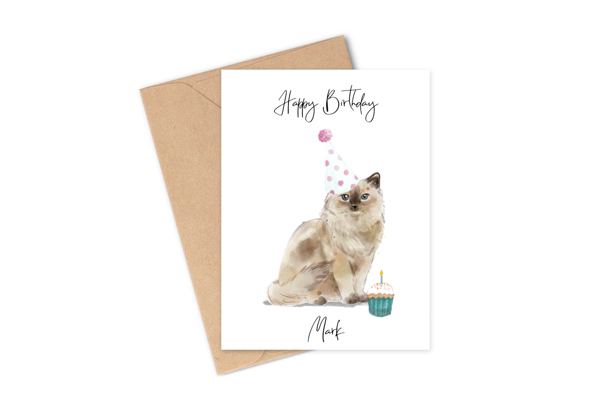 Personalised Ragdoll - Cat Birthday Card -cat Lovers Card Cat Owner ...