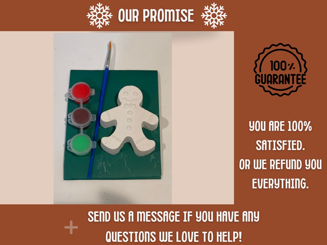 DIY Painting Kit Gingerbread Party Favor Gift for Toddler Birthday ...