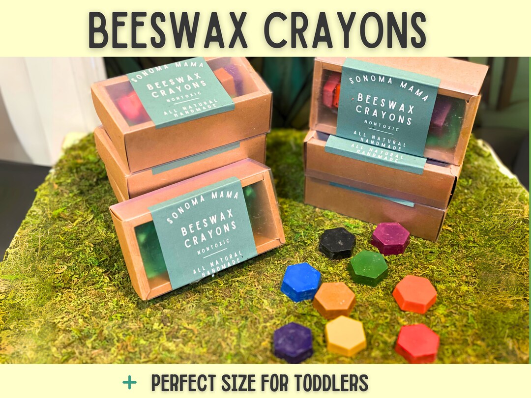 Beeswax Crayons Hexagon Crayon Shapes for Kids and Toddlers Gift for ...