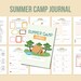 Printable Summer Camp Memory Journal Kids Printable Journal Digital ...