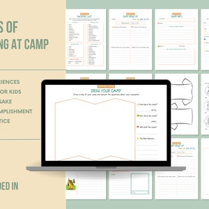 Printable Summer Camp Memory Journal Kids Printable Journal Digital ...