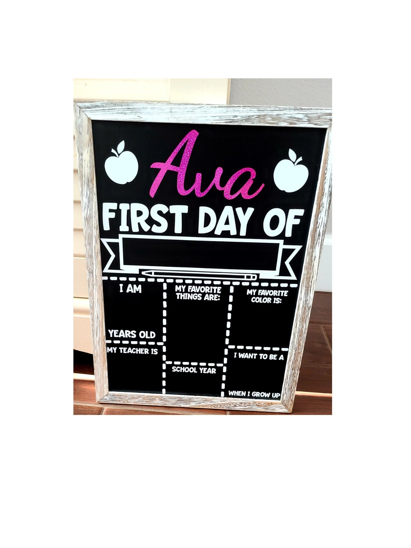 First Day of School Chalkboard Sign First Day of School - Etsy