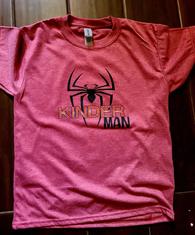 Kinder-man Kindergarten Shirt Back to School Shirt Boys | Etsy