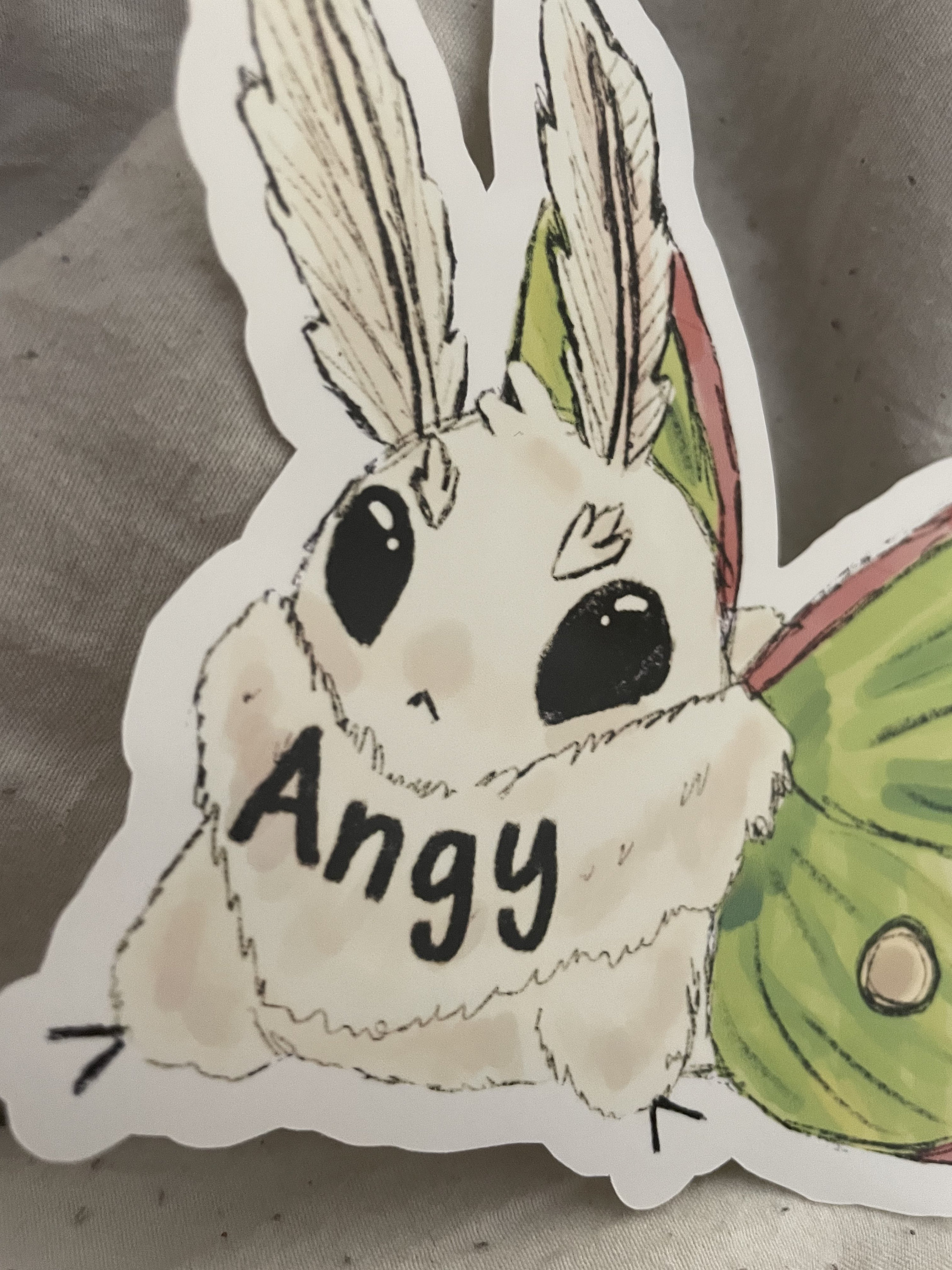 Angy Moth Big Sticker - Etsy