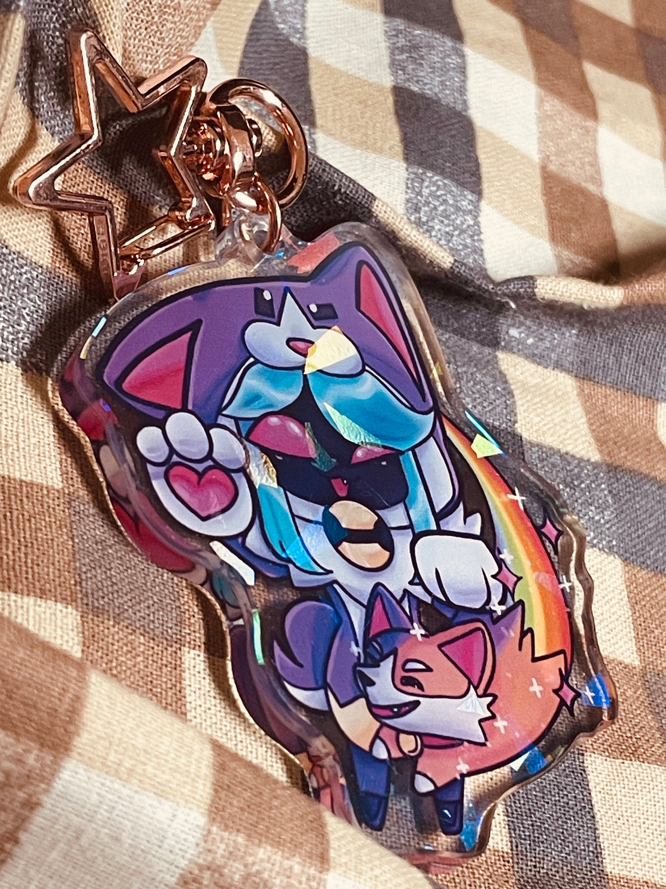 League of Legends | 2.5'' Lol Kindred Woof and Lamb Acrylic Holographic ...