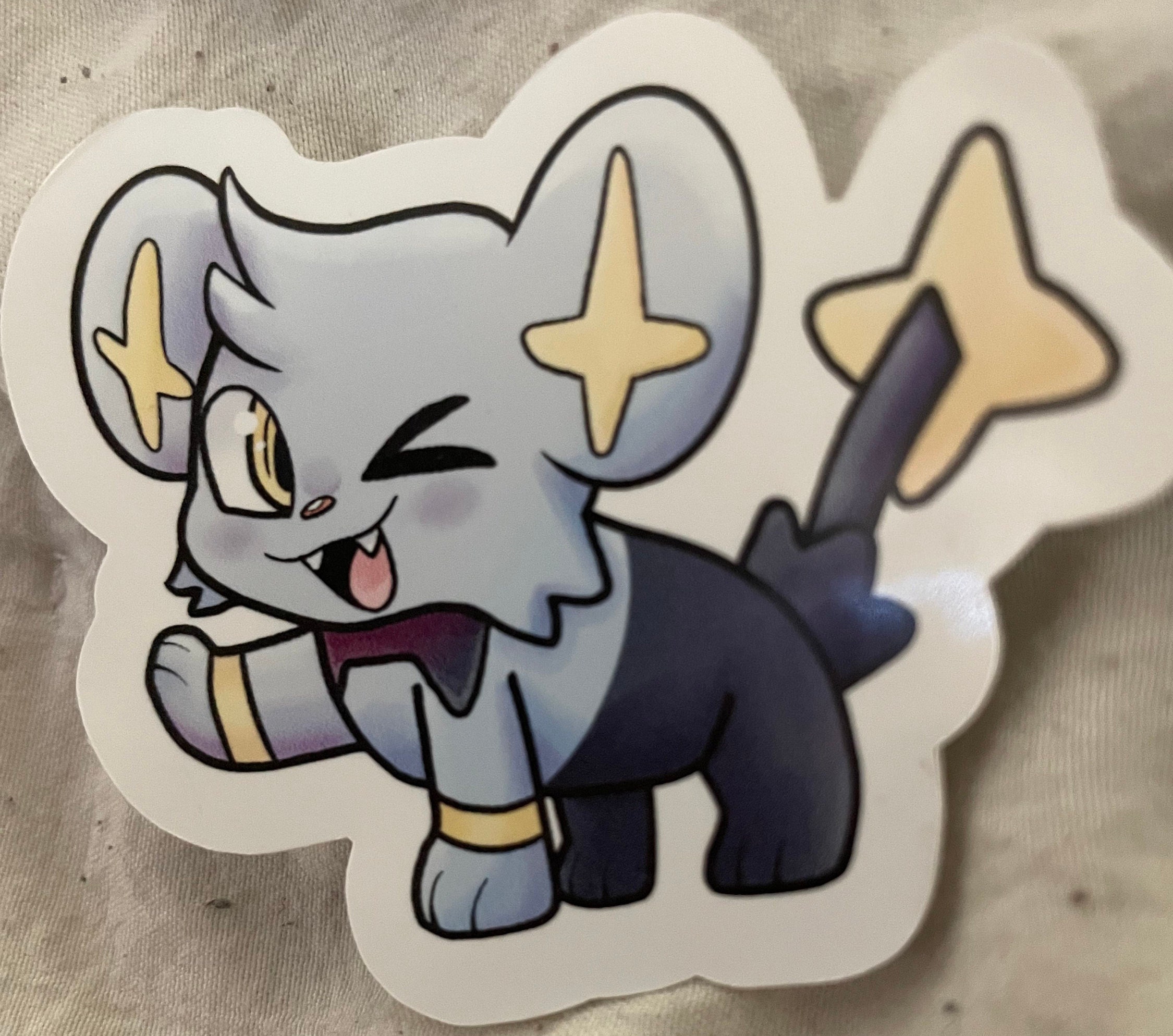 Pokemon Shinx Vinyl Sticker - Etsy