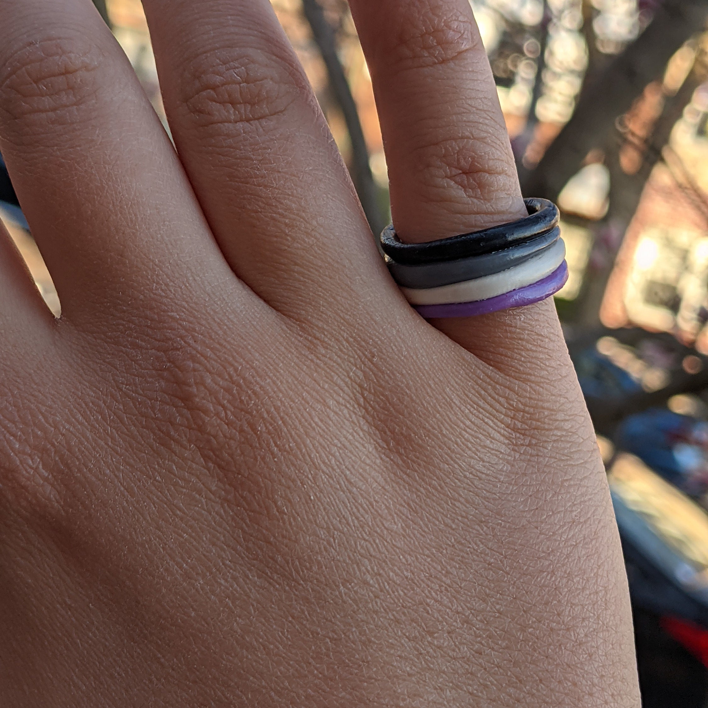 Asexual Pride Ring - Etsy