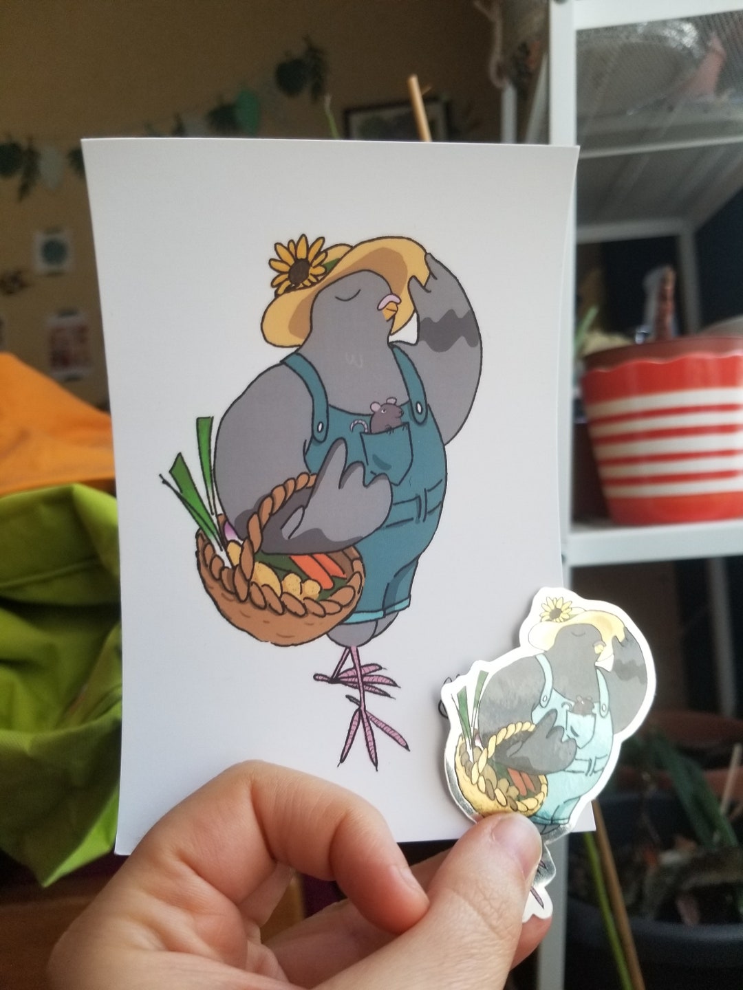 "garden Pigeon" Postcards - Etsy