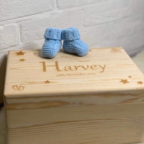 Personalised Baby Keepsake Box New Baby Gift Baby Keepsake - Etsy