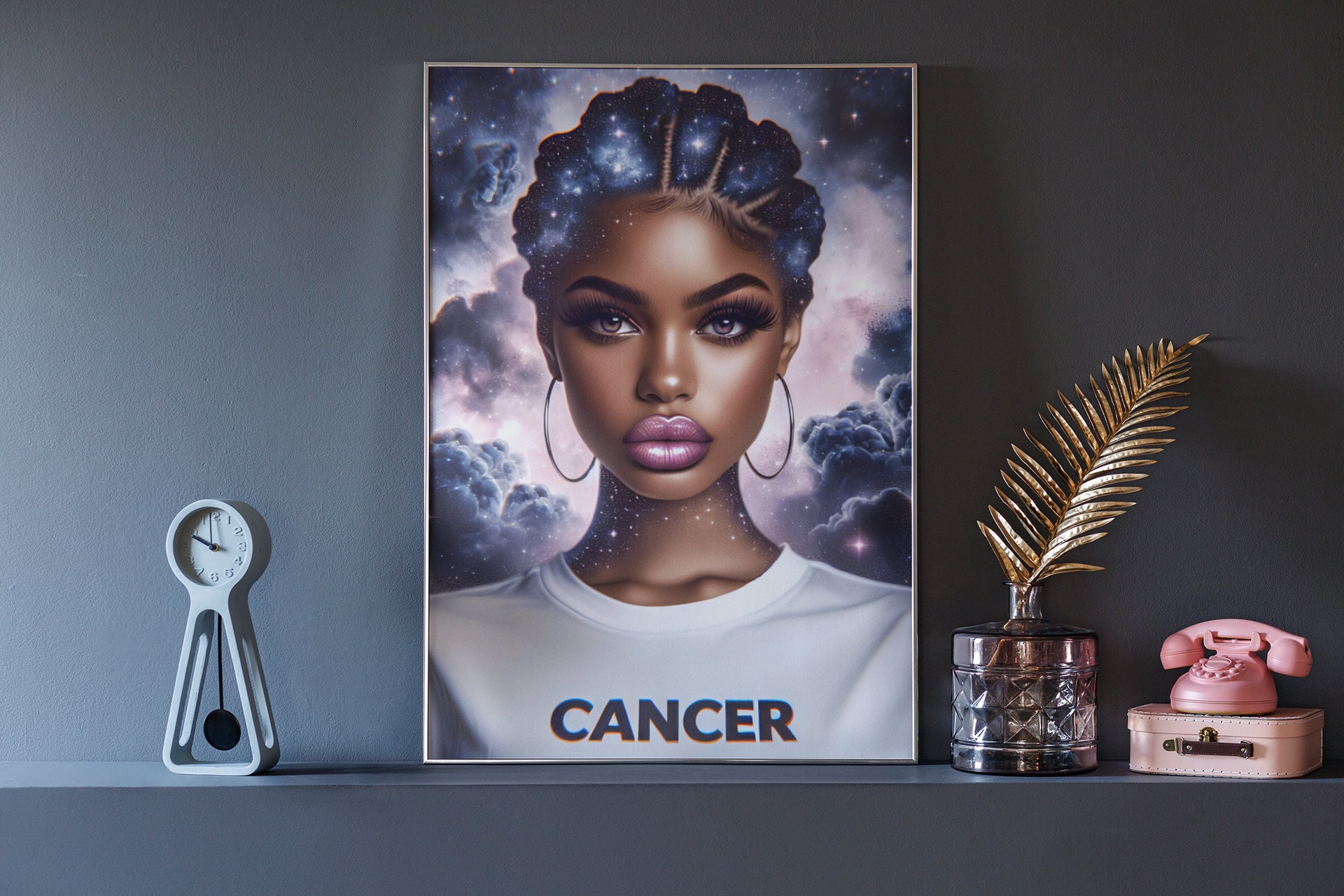 Cosmic Cancer Digital Paper Png - Etsy